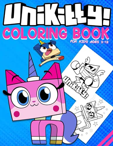 Unikitty! coloring book for kids ages 3-12: Easy Coloring Book For ...