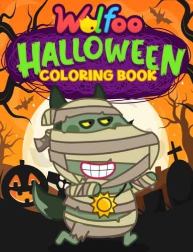 Wolfoo Halloween Coloring Book: 50 Cute and Easy Halloween Coloring ...