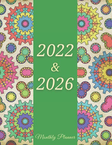 2022-2026 Monthly Planner: Five Calendar Schedule Organizer January ...