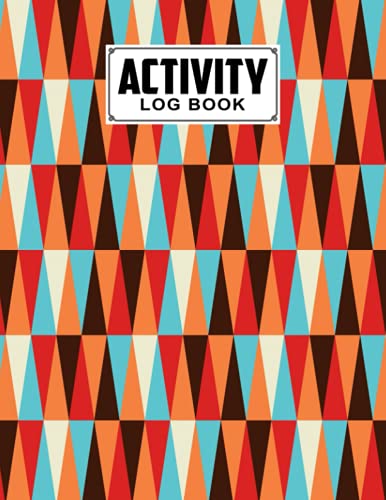 Activity Log Book: Premium Triangles Cover Activity Log Book For All ...