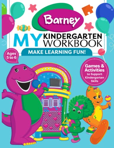 Barney My Kindergarten Workbook: Confidence Funny Where Is Objects Kid ...