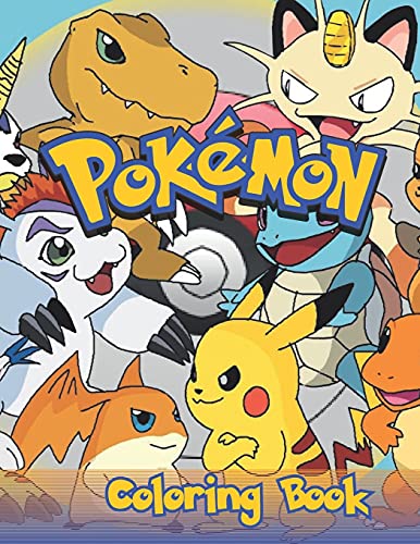 Pokémon Coloring Book: Perfect Coloring Book for Kids, Top Quality ...