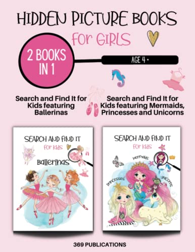 Hidden Picture Books for Girls: Compilation Book Includes Search and ...