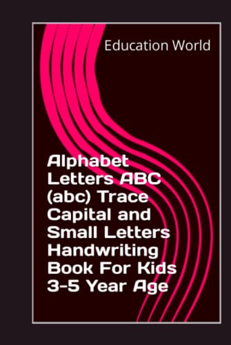 Alphabet Letters ABC (abc) Trace Capital and Small Letters Handwriting ...