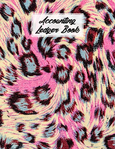 Accounting Ledger Book: Leopard Print Cover | For Bookkeeping | 6 ...