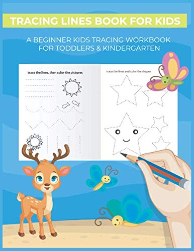 Tracing Lines Book for Kids: A beginner kids tracing workbook for ...