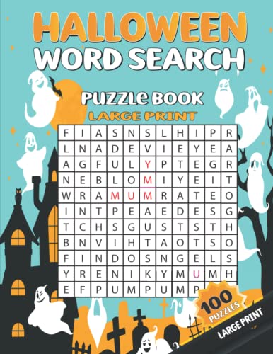 Halloween Word search Puzzle book large print: 100+ Fun puzzles ...