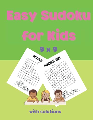 Easy Sudoku For Kids: 40 Easy Sudoku Puzzles for Kids And Beginners 9x9 ...