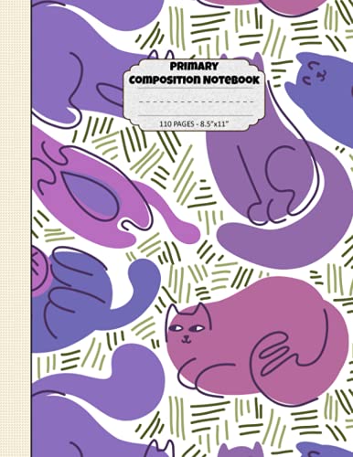 Primary Composition Notebook: Blank Notebook, Blank Primary Journal ...