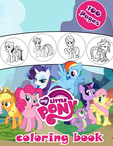 My Little Pony Coloring Book: A Cool Coloring Book For Kids With Little ...