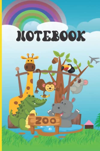 Zoo animals Notebook: Zoo theme cover Notebook for Kids by Carla unique ...