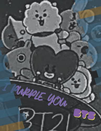 BTS, I purple you , V : Notebook: 8.5x11 120 Pages Diary or Notebook ...