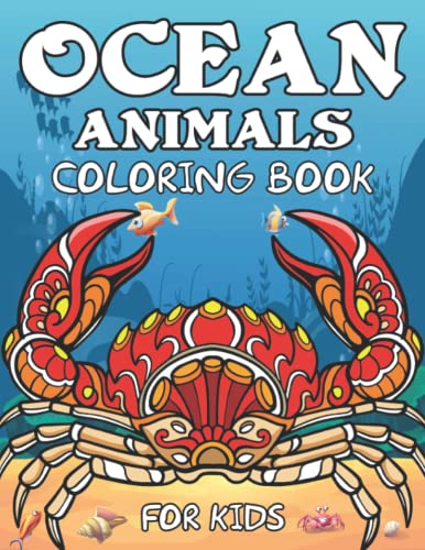 Ocean Animals Coloring book for kids: Ocean Animals & Activity Book For ...