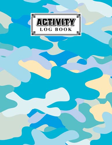 Activity Log Book: Watercolor Florals Cover Activity Log Book, Record ...