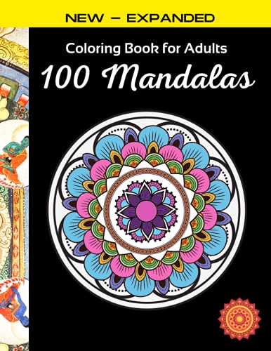 100 Mandalas Coloring Book For Adults: Beautiful and Relaxing Mandalas ...