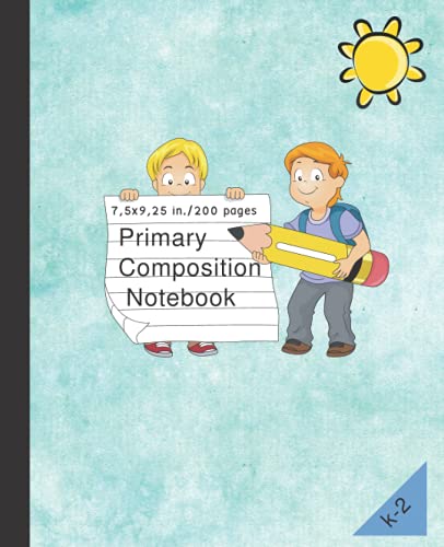 Marble Composition Wide Line Notebook Primary Handwriting Practice Back ...