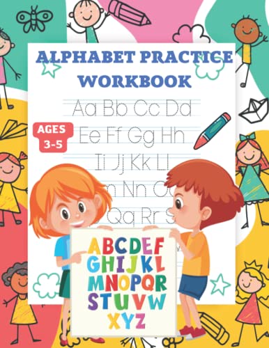 Trace Letters Alphabet Handwriting Practice Workbook for kids: Writing ...