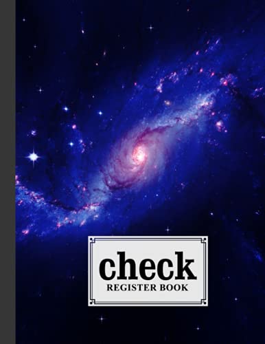 Check Register Book: Check Register Book Spiral Galaxy Cover, A Book to ...