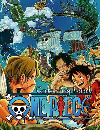 One Piece Coloring Book: 55+ High Quality Coloring Pages for Kids and ...