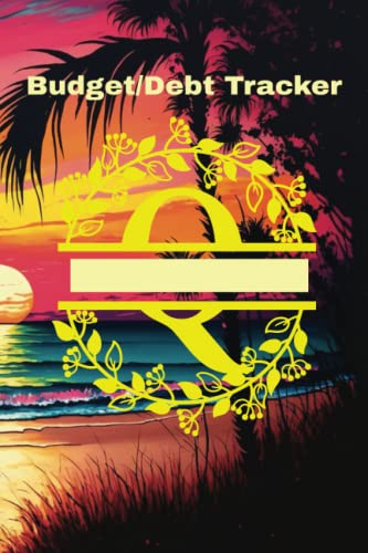 Budget/Debt Tracker: Beautiful Monogram Tropical Themed with 5 areas ...