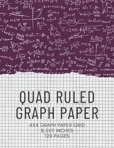 Quad Ruled Graph Paper: Graph Paper Grid Notebook - Quad Ruled Notebook ...