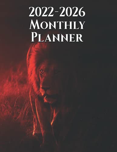 2022-2026 Monthly Planner: 5 Year Large Monthly Planner, Calendar ...