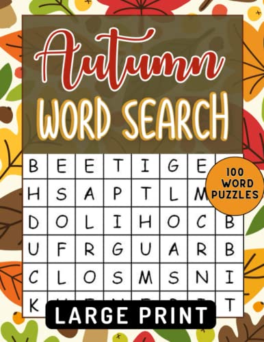 Autumn Word Search Puzzle Book: 100 Fall Word Search Puzzles with ...