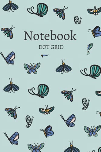 Notebook Dot Grid: Butterfly Pale Blue Dot Grid Journal for Artists ...