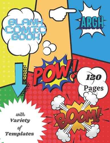 blank comic book for kids with many templates: Create & Draw Your Own ...