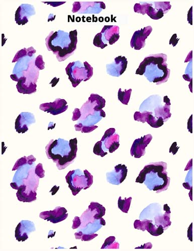 Notebook: Leopard Print Composition Notebook - College Ruled 120 Pages ...