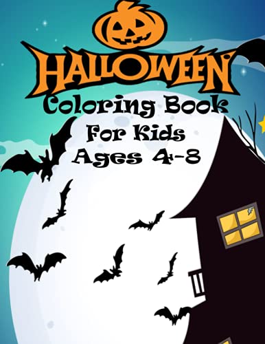 Halloween Coloring Book For Kids Ages 4-8: Halloween Designs I Kids ...