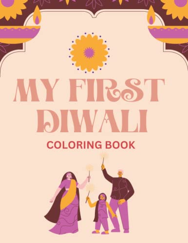 MY FIRST DIWALI COLORING BOOK: 50 Fun and Easy Coloring Pages for Kids ...