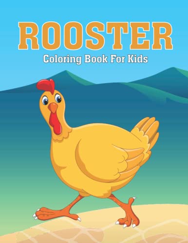 rooster Coloring Book for kids: Simple And Easy Beautiful rooster ...