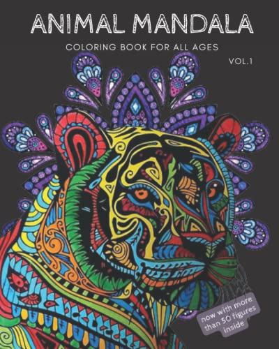 Animal Mandala: Coloring book with animal mandalas for adults and ...