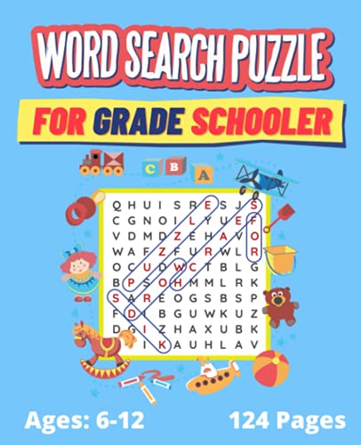 Activity book Relaxing Word Search Puzzles for GradeSchooler: Game ...
