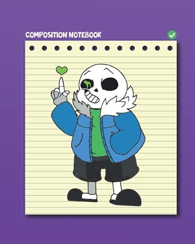 Undertale Sans Composition Notebook: Featuring Unofficial Sans ...