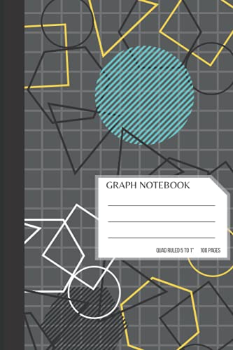 Graph Notebook Quad Ruled 5 to 1" 100 Pages: Composition notebook for ...