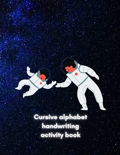 Cursive alphabet handwriting activity book: Blue cursive handwriting ...
