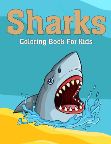 Sharks Coloring Book For kids: Beautiful Sharks Coloring Pages animals ...