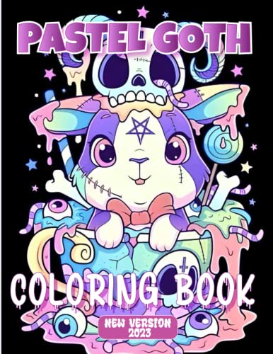 The Pastel Goth Coloring Book: Cute Horror Spooky Gothic Coloring Pages ...