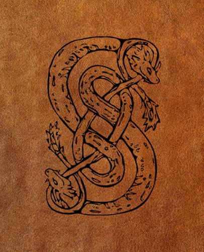 Lord Loki Snake Symbol: Leather Look Witchcraft Grimoire Notebook: 7.5 ...