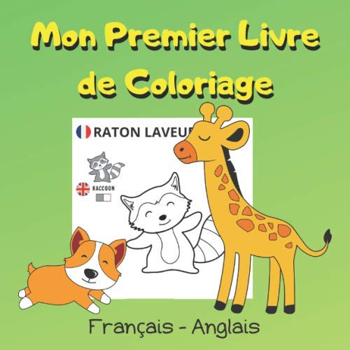 Mon Premier Livre De Coloriage Français Anglais: 28 coloriages d ...