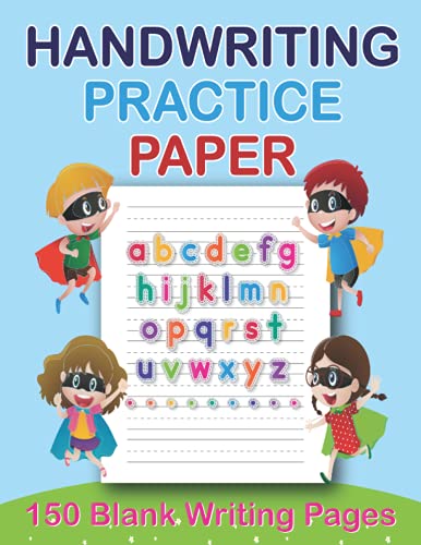 Handwriting Practice Paper: Kindergarten Writing Paper With Dotted ...
