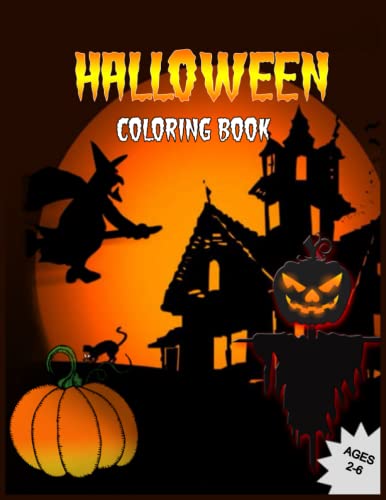 Halloween Coloring Book: Cute & Spooky 50 Halloween Coloring Pages ...