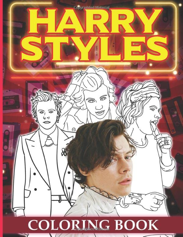 Harry Styles Coloring Book: Harry Styles Coloring Books For Kids And ...
