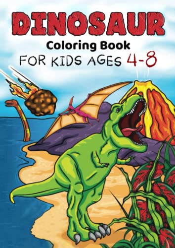 Dinosaur Coloring Book: Amazing Dinosaurs! Coloring Book for Kids with ...