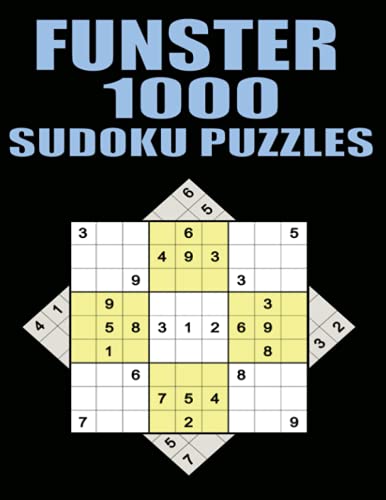 Funster 1000 Sudoku Puzzles: Extremes Hard Sudoku Book With Solutions ...