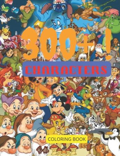+300 characters coloring book: New magical coloring book to your ...