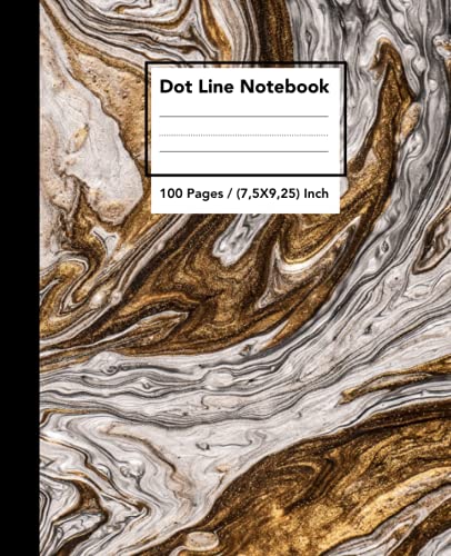 Dot Line Notebook: Dot Line Journal for Pupils school.preschool ...