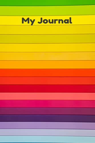 My Journal: A Daily Journal, Rainbow Colors, Inspirational Journal ...